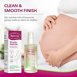 MATERNEA Stretch Mark Oil - Provides Optimal Skin Hydration and Nourishment, 3.3 FL. OZ. (100 ml)