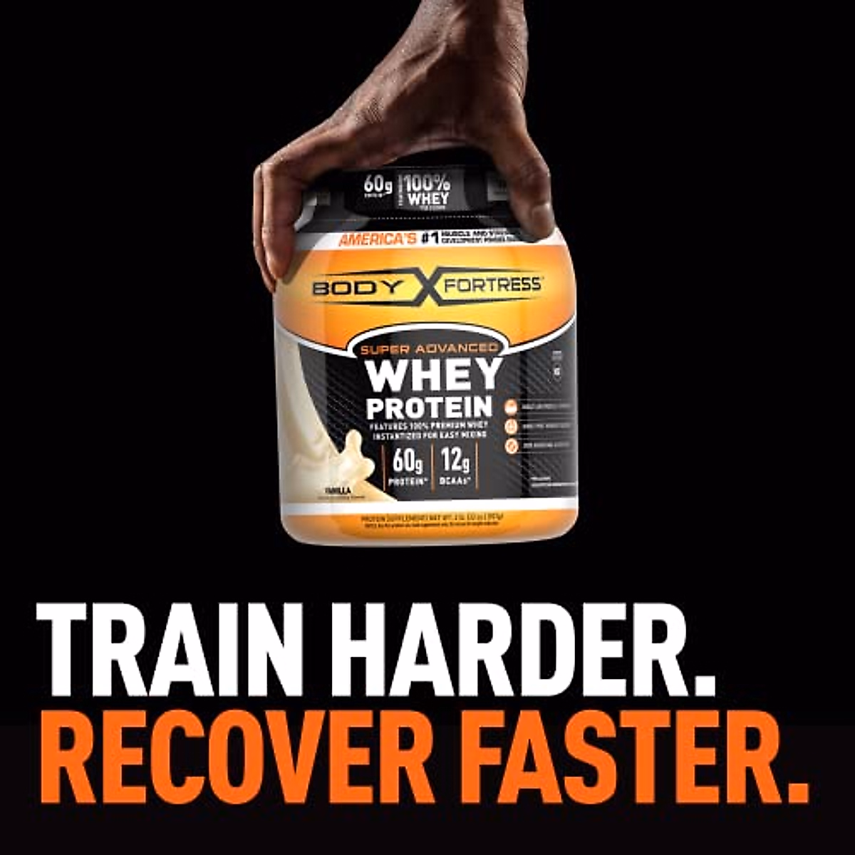 Body Fortress Super Advanced Whey Protein Powder, Gluten Free, Vanilla, 2 lbs