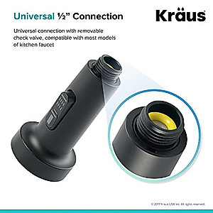 Kraus KFS-1MB Dual Function Kitchen Faucet Sprayer, Black