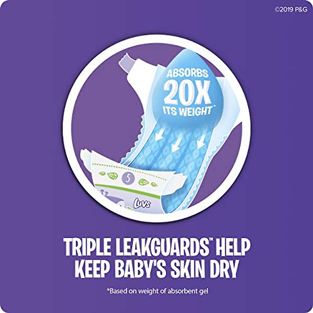 26ct of Luvs Triple Leak Guard, Size 3 (16lbs-28lbs)