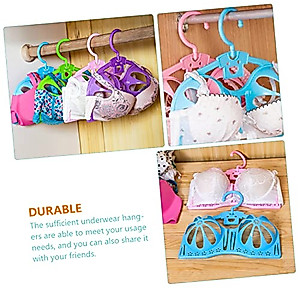 Cabilock 3pcs Underwear Hanger Sports Bra Swimsuit Sports Bra Tank Hanging Clothes Drying Rack Underwear Bra Rack Clothes Hanging Rack Bra Space Saving Hangers Plastic Bra Drying Rack Pp