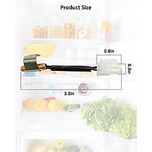 W10383615 Refrigerator Thermistor With Clip Fits for Whirlpool Refrigerator Replaces WPW10383615VP 2118226 PS11753994 AP6020675 2Pack