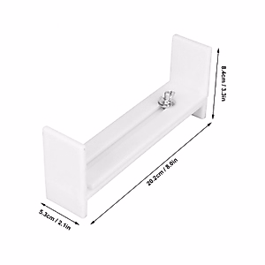 Jig Bracelet Maker 8in ABS Adjustable Knitting Rope Wristband Maker Tool with 2 Clamps, Rope Holder Knotting Weaving Tool for DIY Bracelet