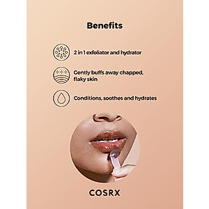 COSRX Lip Care Balm for Dry Chapped Lips, Enriched with Shea Butter, Sleeping Mask, Korean Skin Care, Animal Testing-Free, Artificial Fragrance-Free, Parabens-Free (Lip Scrub)