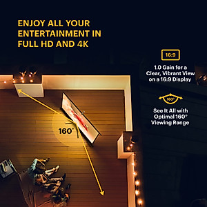 KODAK 60 Inch Projector Screen with Stand | Pull Down Projection Backdrop for Outdoor & Indoor Movies with Adjustable Tripod, White Matte Fabric Material & Storage Carry Case | Lightweight & Portable