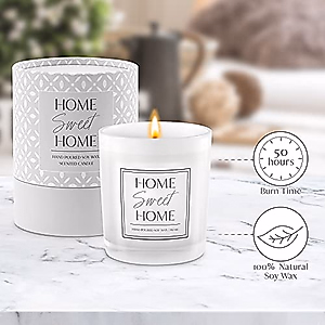 Home Sweet Home Candle | Housewarming Gift with Gift-Ready Packaging | House Warming Presents for New Home | New Home Gifts for Home | Housewarming Gifts for Women | New Home Gifts | New Home Candle