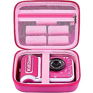 casmilee Kids Instant Camera Case Compatible with VTech/KidiZoom PrintCam & Thermal Rolls Print Camera Refill Paper, Creator Cam Accessories Travel Storage- Bag Only (Pink)