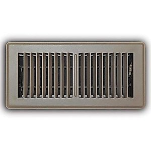 Everbilt 4 in. x 10 in. Brown Floor Register Vent Diffuser