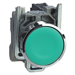 Schneider Electric Non-Illuminated Push Button, Type of Operator: Flush Button, Size: 22mm, Action: Momentary Push