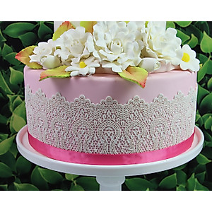 Global Sugar Art Indian Mehndi Silicone Lace Mat by Chef Alan Tetreault