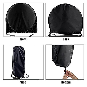 ZUYYON Outdoor Fan Cover, Waterproof And Dustproof Fan Cover For 18"&20" Industrial Floor Fan/Box Fan, Heavy Duty High Velocity Floor Fan Cover, Industrial Fan Cover(Black)