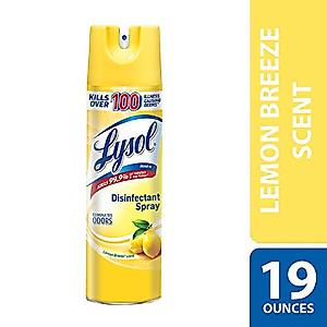 Lysol Disinfectant Spray, Lemon Breeze, 76oz (4X19oz)