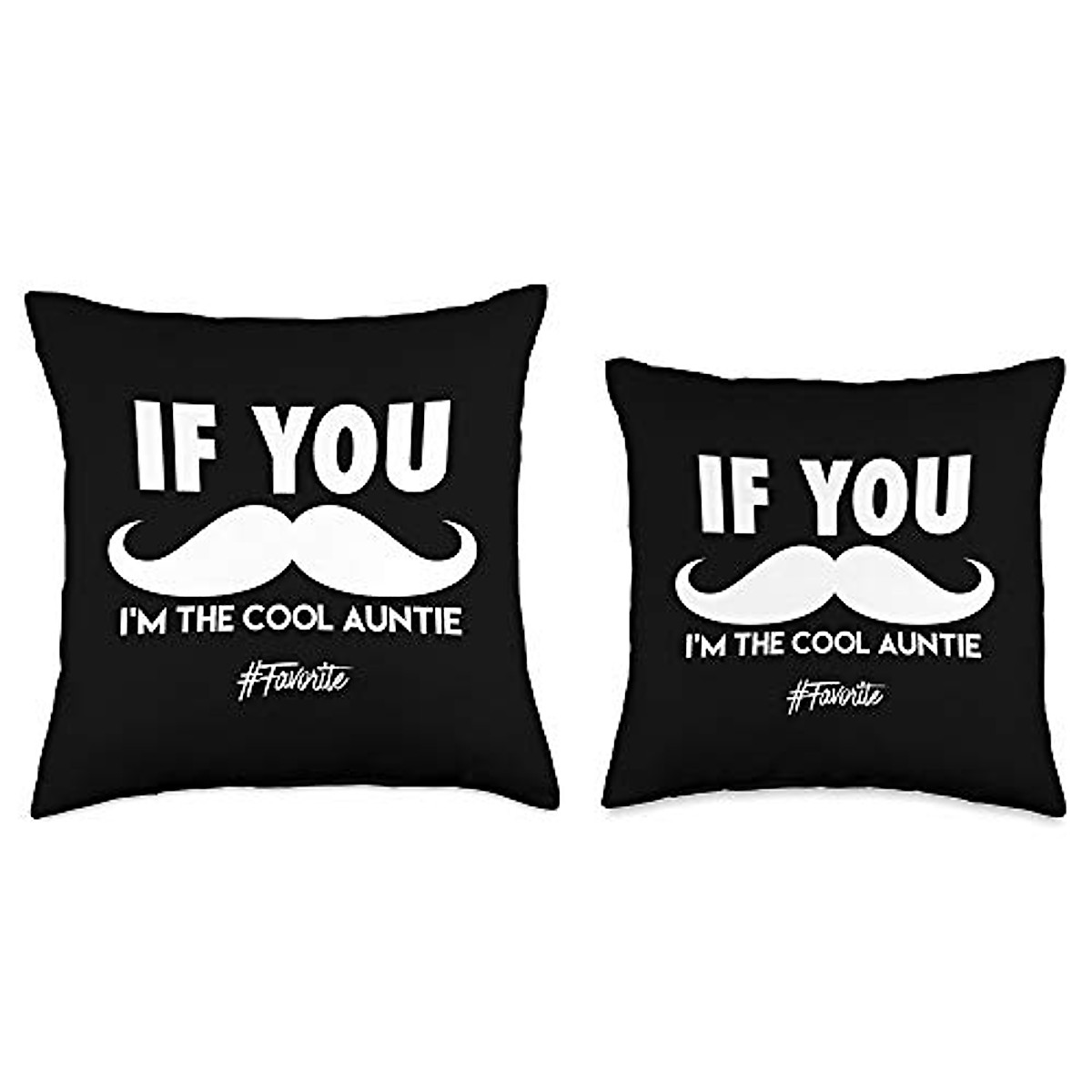 Funny Aunt Gifts from Nieces & Nephews Auntie Apparel for Your Favorite Aunt Throw Pillow, 16x16, Multicolor