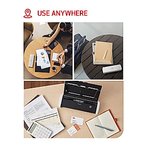 Canon imageFORMULA R10 Portable Document Scanner, 2-Sided Scanning with 20 Page Feeder, Easy Setup For Home or Office, Includes Software, (4861C001)