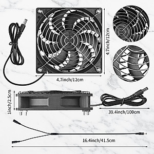 10w 12v Solar Panel Dual Fans Kit Waterproof Outdoor Solar Powered Exhaust Ventilation Fan Dual USB Portable Solar Attic Fan for Chicken Coop Greenhouse Shed PET Houses Window (1 Set)