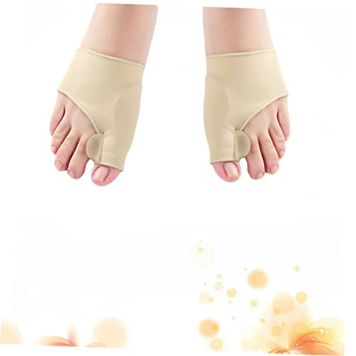Thumb Brace 1 Pair Night Splint Thumb Protector Tool Stand Bunion Brace Nylon Socks Hallux Valgus Gloves Trigger Bracket Forefoot Khaki Pedicure Foot Protectors for Feet