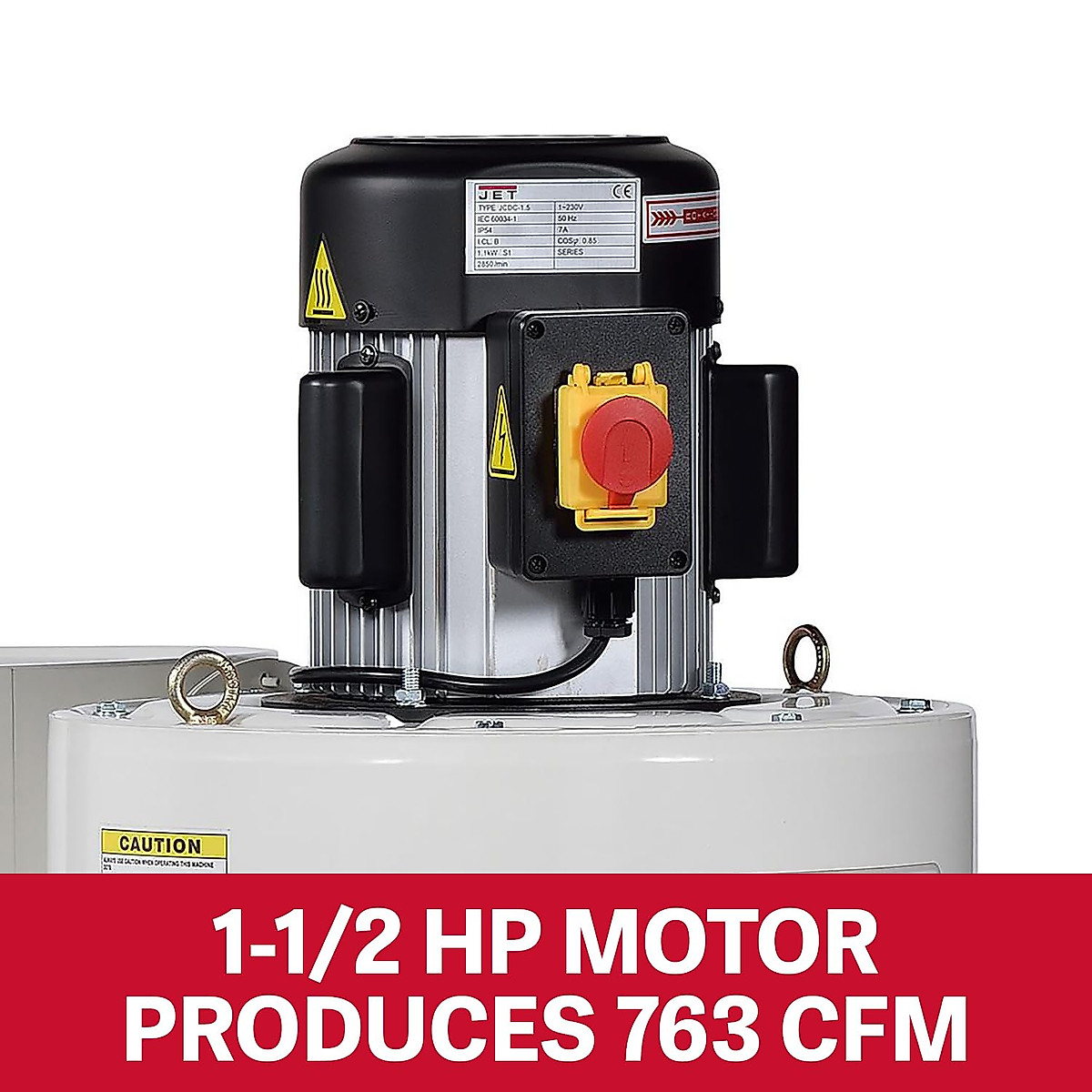 JET Cyclone Dust Collector, 2-Micron Filter, 1-1/2 HP, 1Ph 115V (Model JCDC-1.5)