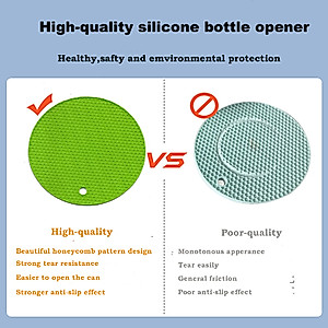 EOHTS 4pcs Jar Opener Gripper Pads 6.8" Silicone Multi-Purpose Jar Opener for Weak Hands Bottle Lid Opener