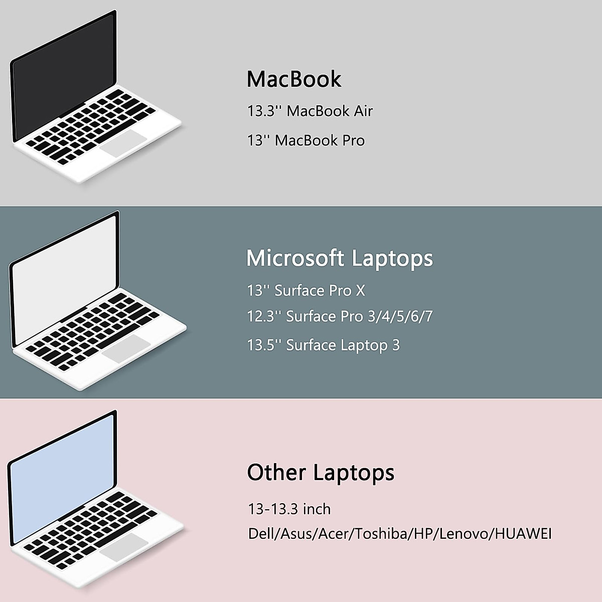 Laptop Sleeve,BAGSMART Laptop Case Cover Compatible with 13-13.3 inch Notebook,MacBook Air,MacBook Pro 14 Inch,Computer,Water Repellent Protective Case with Pocket,Pink