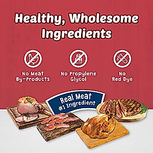 Blue Buffalo Stix Natural Soft-Moist Dog Treats, Beef, Bacon, Lamb, and Chicken 5-oz Variety Pack, 4 count