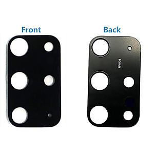 2 Pieces Galaxy S20 Plus 5G Rear Back Camera Glass Lens Cover Replacement for Samsung Galaxy S20 Plus 5G (All Carriers) with Tape Pre-Installed +Repair Tools (S20 Plus)(Black)