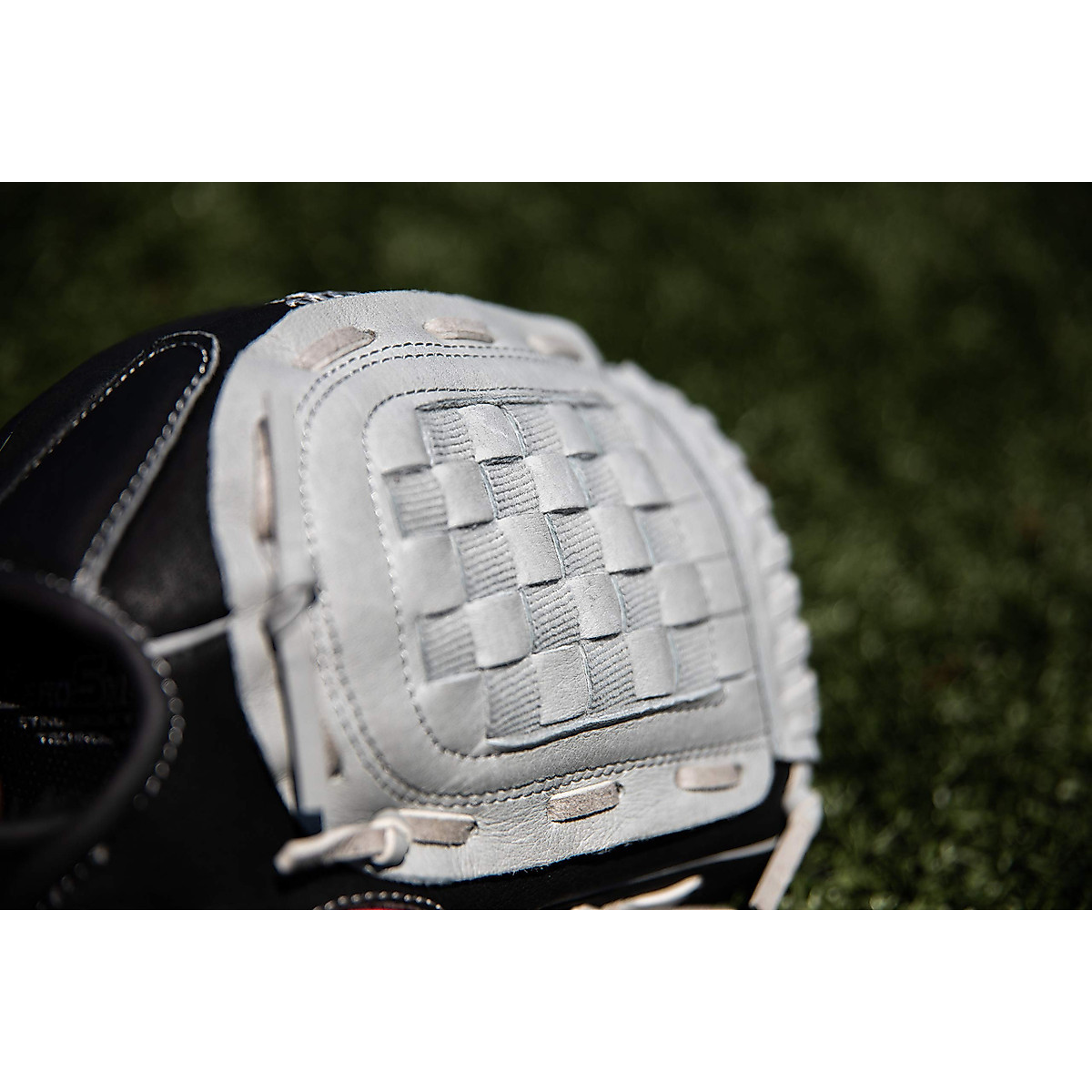 Rawlings | SURE CATCH T-Ball & Youth Baseball Glove | Right Hand Throw | 11.5" | Black/Grey