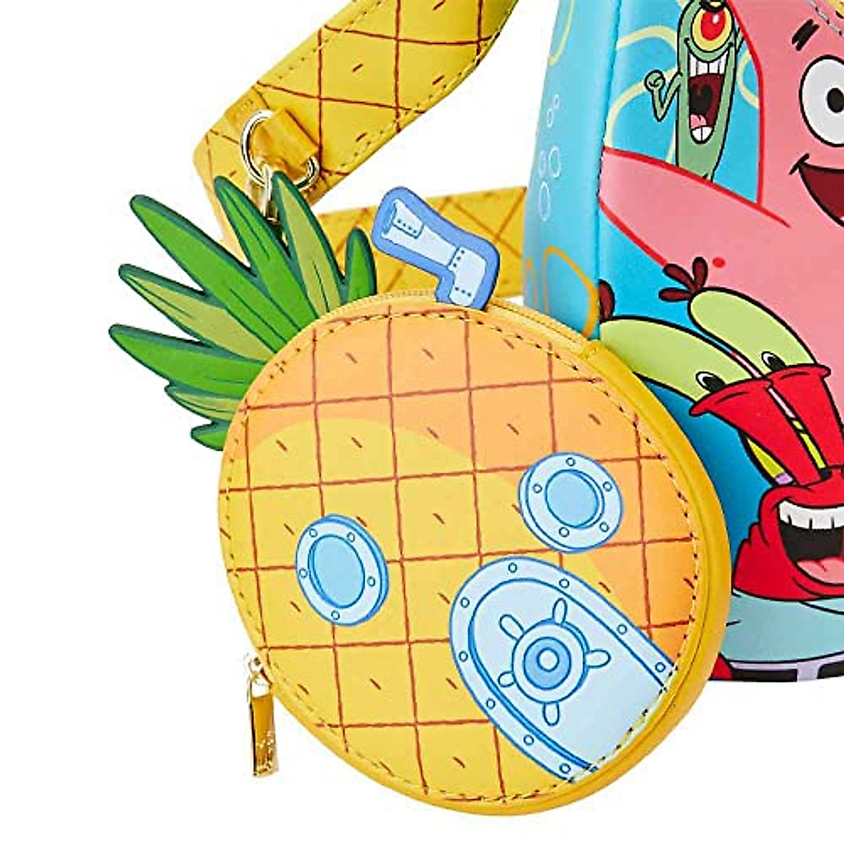 Loungefly Spongebob Squarepants Group Shot Crossbody Bag