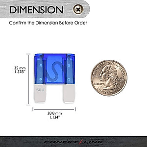 Conext Link MAXI60-10 Nickel 60Amp MAXI Fuse 10 Pack （14294）