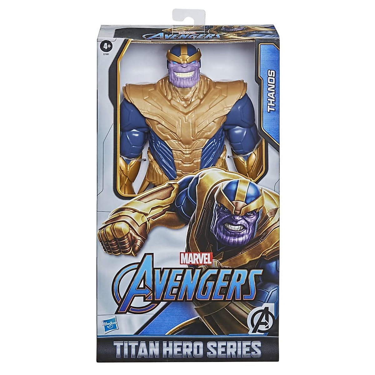 Marvel Avengers Titan Hero Series Blast Gear Deluxe Thanos Action Figure, 30-cm Toy, Inspired byMarvel Comics, for Children Aged 4 and Up