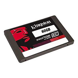 Kingston Digital 60 GB SSDNow KC300 SATA 3 2.5-Inch Solid State Drive with Adapter SKC300S37A/60G