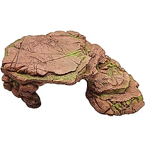 TIHOOD Turtle Platform Rectangular Aquarium Fish Tank Adjustable Turtle Basking Platform Reptile Resting Terrace Tortoise Climbing Platform