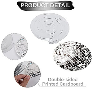 60 Pieces Disco Party Decorations 70s Disco Ball Hanging Swirls 70's Party Hibiscus Swirls Ceiling Decoration for Retro Disco Fever Party Boogie Party 1970s Birthday Party Hippie Party Favors Supplies