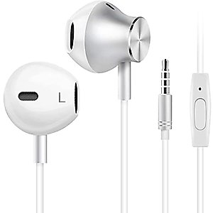 Earbuds Wired, Noise Isolating Earphones with Microphone Headsets in-Ear Headphones with Stereo Sound Earphone Wired for Phone 6/6s plus/5s/SE/Galaxy/Tablets
