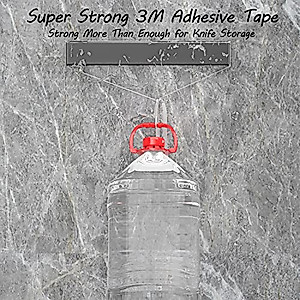 SUBTRACTION Magnetic Knife Strip,No Drilling 12 Inch Stainless Steel Knife Holder,Space-Saving Knife Rack,Knife Bar,Kitchen Knife Storage Organizer,black 1.