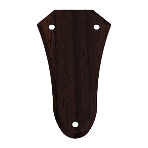 BQLZR Rosewood Guitar Ebony Truss Rod Covers, Both Were Rosewood Beveled Edges, Pre-Drilled Holes (Hole spacing is 40mm and 18mm), 6 Silver Screws Included Pack of 2