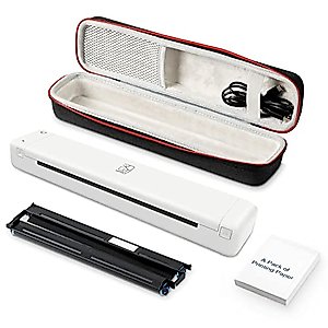 HPRT Portable Printers Wireless for Travel, MT800, Support 8.5" X 11" US Letter & A4 Paper, Thermal Transfer Inkless Printers, Bluetooth Connection, Compatible with Laptops & Android iOS Phone