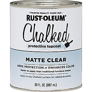 Rustoleum 287722 30 Oz Matte Clear Chalked Protective Topcoat