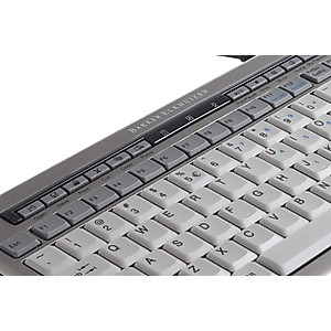 BakkerElkhuizen S-Board 840 Keyboard Ergonomic Compact, Lightweight for use with Laptop and Desktop PCs., an Integrated Numeric pad, a Larger Enter Key, and Two USB Ports.