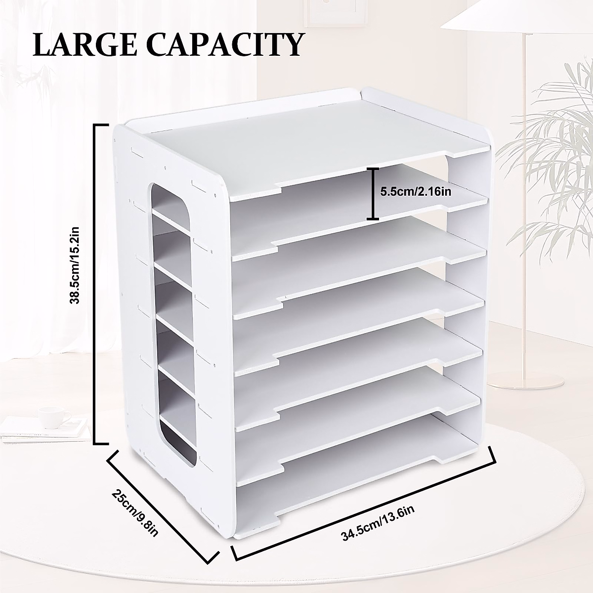 CELSOL Vinyl Roll Holder, Countertop Cabinet Vinyl Roll Storage Organizer, Holds Over 60 Vinyl Rolls, Dust-Reduced, Stable and Durable, Superior Protection, Ideal for Craft Room Organization