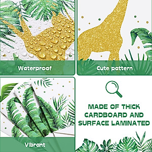 Nezyo 32 Pcs Safari Party Favors Jungle Safari Popcorn Box Animal Popcorn Containers for Jungle Safari Party Favor Kids Birthday Animals Baby Shower Decor