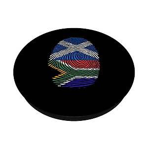 Scotland and South Africa Fingerprint Scottish South African PopSockets Standard PopGrip