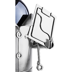 BRUBAKER Wine Bottle Holder Female Doctor - Metal Sculpture Bottle Stand - 7.9 inches - Wine Gift for Patients Female Specialist Medical Students for Study - with Greeting Card