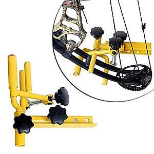 Huntinghome Archery Parallel Universal Bow Vise, Adjustable Metal Compound Bow Target Tool Hunting Shooting Professional Equipment Accessories