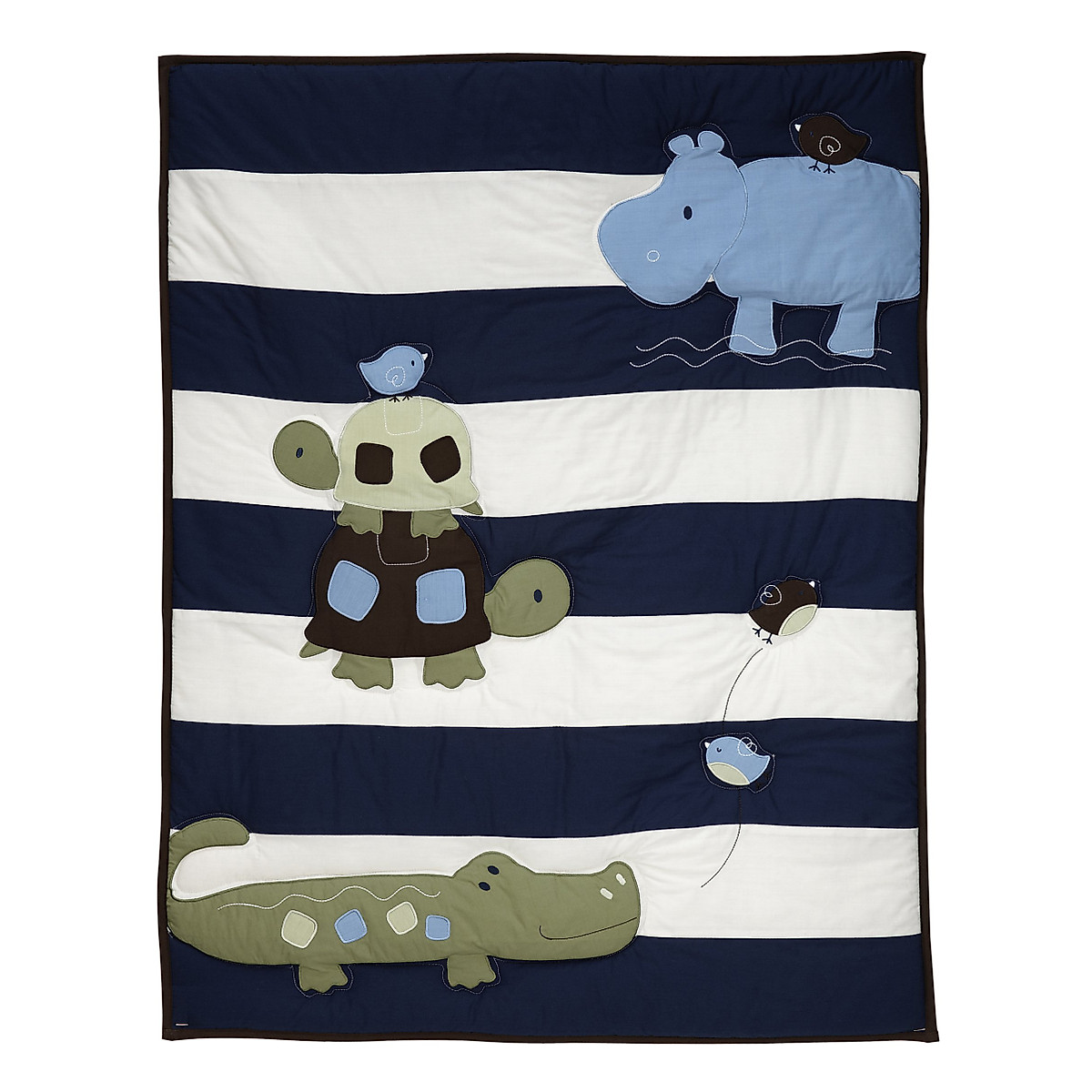 NoJo Alligator Blues 4 Piece Crib Set