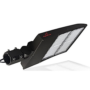 480vac - 40,000 Lumen NextGen II Series 300 Watt Parking Lot Light – Slip Fit Mount - with Photocell– 5000k - Black Housing - 480 Volt