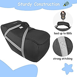 YOREPEK Car Seat Travel Bag Compatible with UPPAbaby MESA, Cybex Aton 2, Padded Infant Airport Gate Check Bag, Durable Carseat Airplane Bag with Easy Carry Handle and Protective Bumper Feet