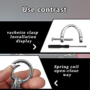 RBOKO American Flag Car Keychain Accessories with Zinc Alloy Suit, Universal Key Fob Keychain Leather for Men and Women (Silver)