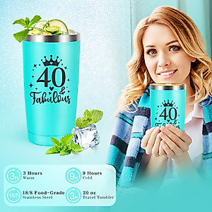 40th Birthday Gifts Women, Gifts for 40th Birthday Woman, 40 Fabulous Gifts, 40 40th Birthday Gifts Ideas, 40 Years Old Gift Baskets, Unique 40th Birthday Gifts for Her Mom Sister Friend Wife Coworker