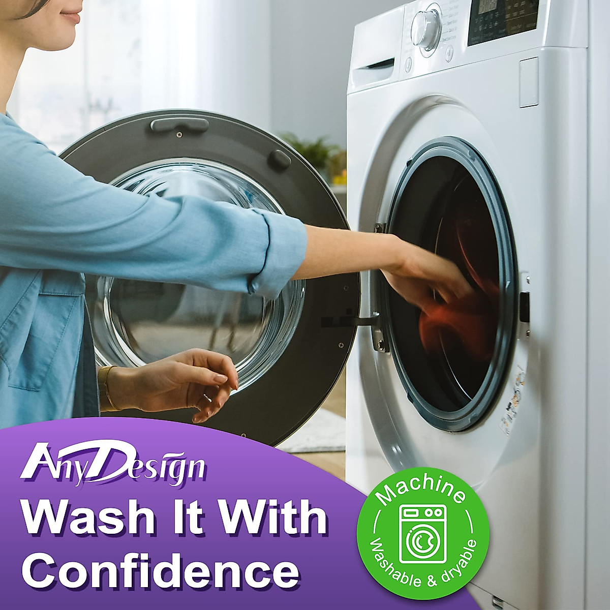 AnyDesign Mardi Gras Kitchen Dish Towel Purple Green Diamond Lattice Print Kitchen Towel 18 x 28 Inch Home Love Gnome Hand Drying Tea Towel for Carnival Cooking Baking Cleaning Wipes, 4Pcs