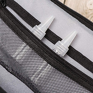 5PCS Empty Dropper Bottles Squeeze Bottles, Sharp-mouth Container with Twist Top Cap Clear Refillable Bottles, for Oil Paint Liquid Glue(100ml)
